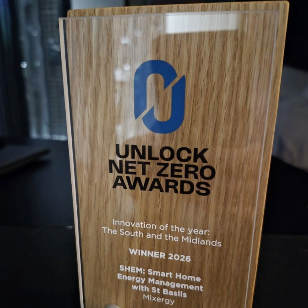 Mixergy wins Innovation of the Year at the Unlock Net Zero Awards - Mixergy